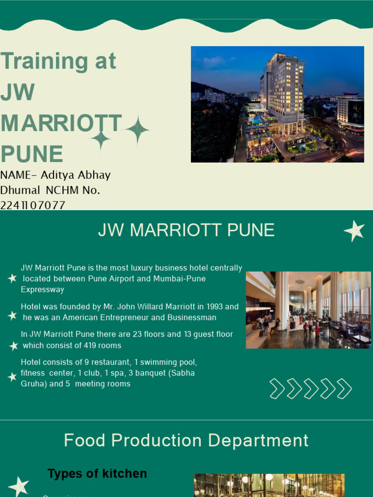 Training at JW Marriott Pune | PDF