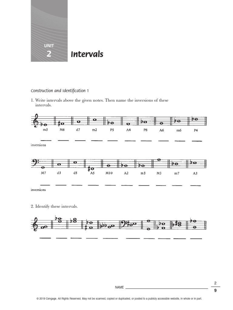 Workbook 5th Edition Volume I-15-20 | PDF | Interval (Music) | Musical ...