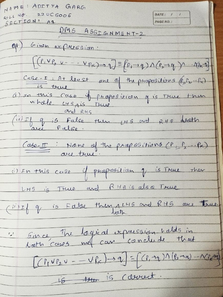 22UCS006 DMS Assignment | PDF