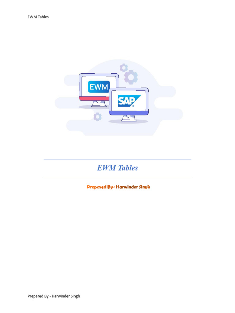 List of EWM Tables | PDF | Computing | Information Technology