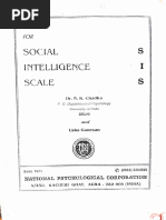 Vineland Social Maturity Scale (VSMS) | PDF | Intelligence | Psychometrics