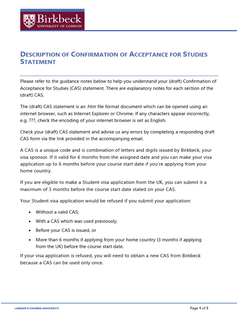 Description Cas Statement | PDF | Academic Degree | Passport
