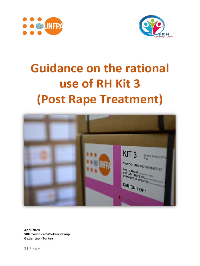Guidance On The Rational Use of RH Kit 3 (Post Rape Management) | PDF | Clinical Medicine ...
