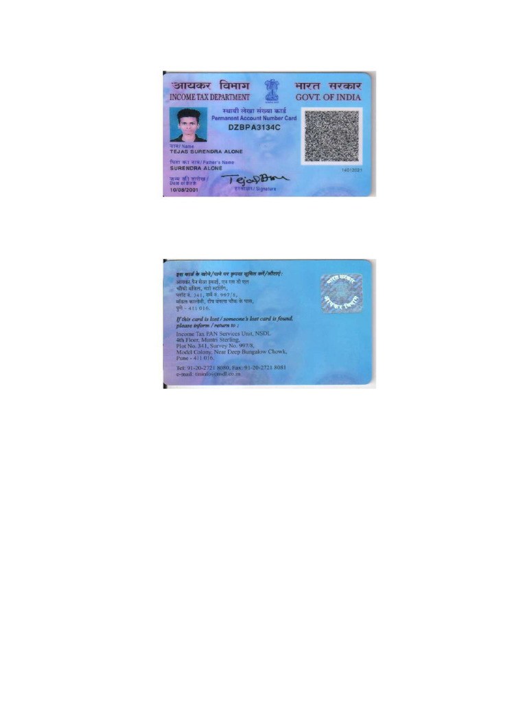 Pan Card | PDF
