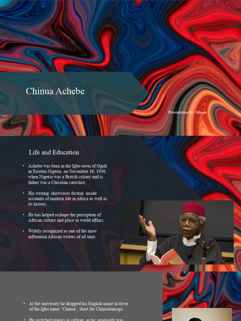 Chinua Achebe Life and Works | PDF | History