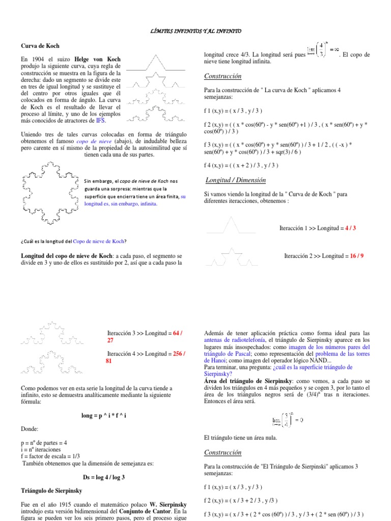 Curva de Koch | PDF | Longitud | Fractal