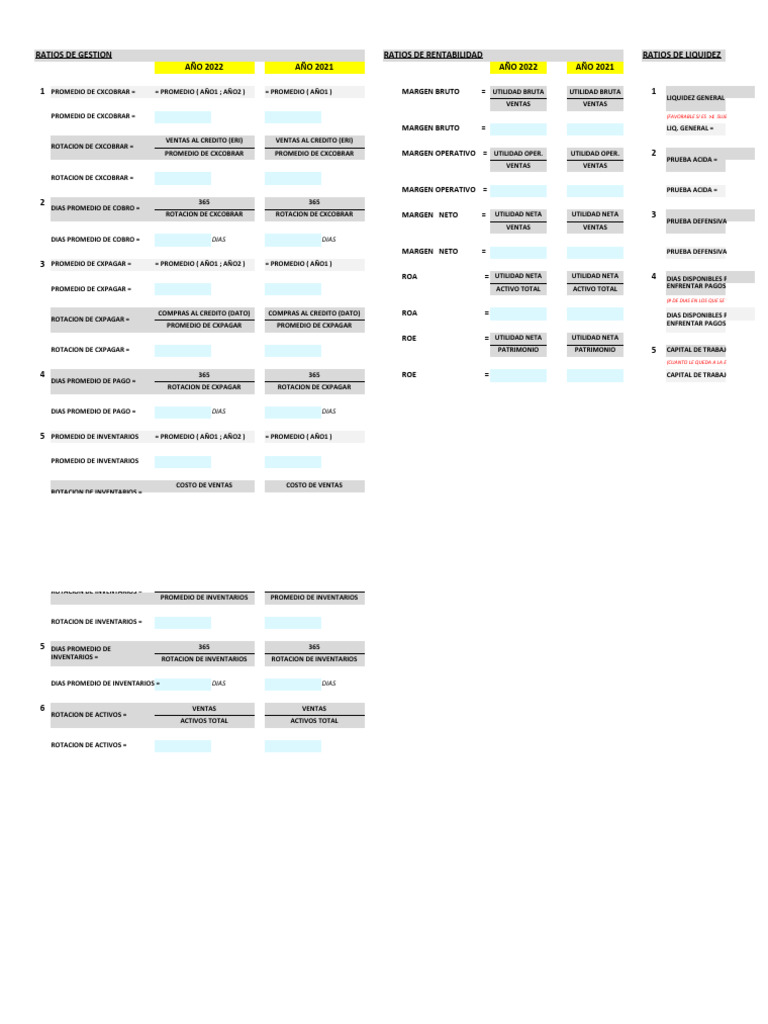 Sem 14 Analisis e Interp. de Eeff Repaso para La PC3 2 | PDF | Capital de trabajo | Sector privado