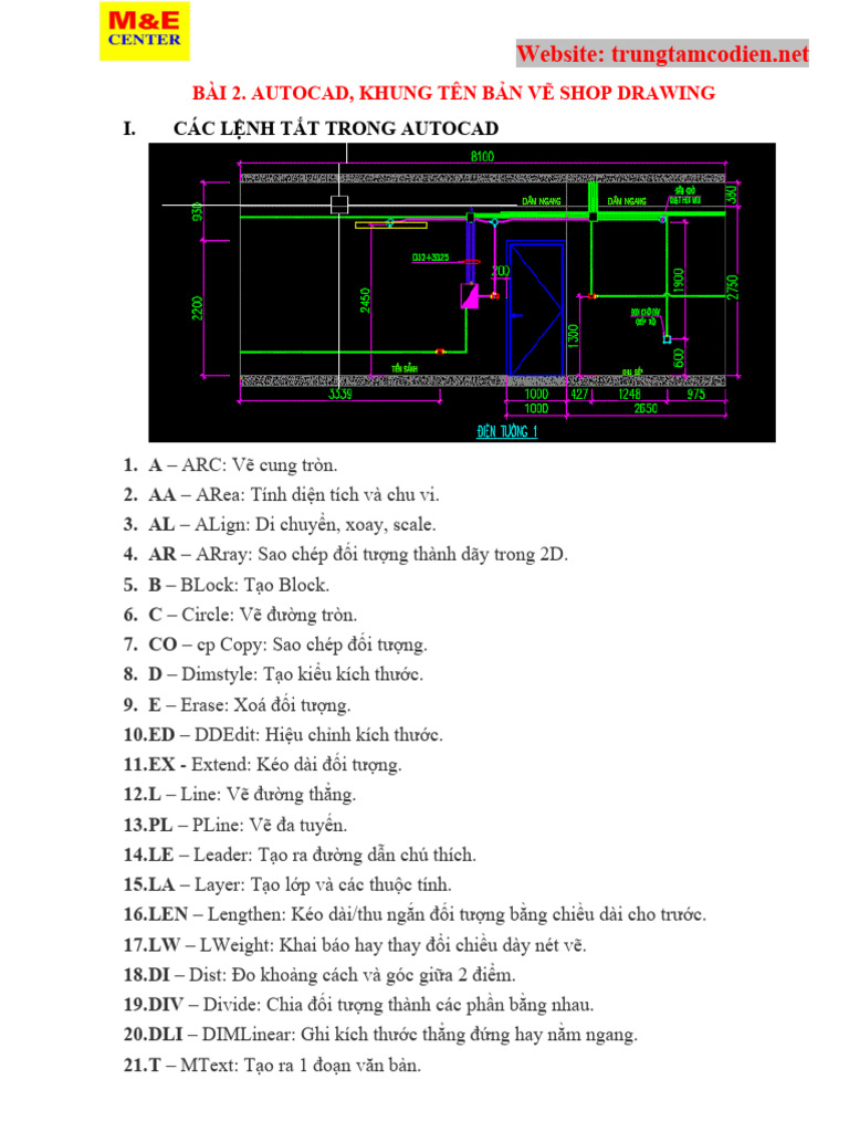 3. AUTOCAD VÀ KHUNG TÊN BẢN VẼ SHOP DRAWING | PDF