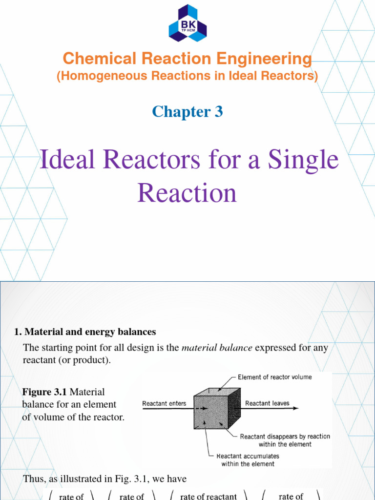 CRE Chapter 3-Ideal Reactors For Single Reactions | PDF | Chemical Reactor | Chemical Reactions