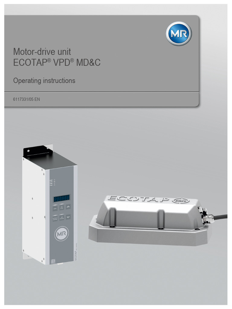ECOTAP® VPD® MD&C Motor-Drive Unit Operating Instructions 6117331 05 en | PDF | Transformer ...