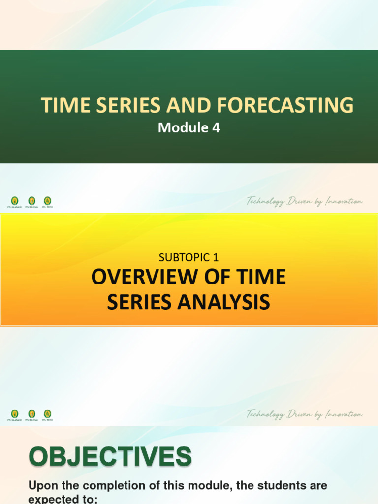 Subtopic 1 - Overview of Time Series | PDF | Forecasting | Time Series