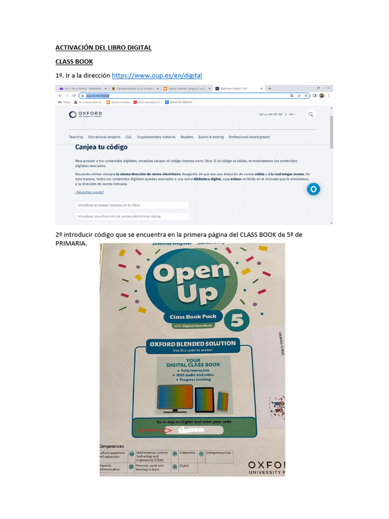 Activación Del Libro Digital | PDF