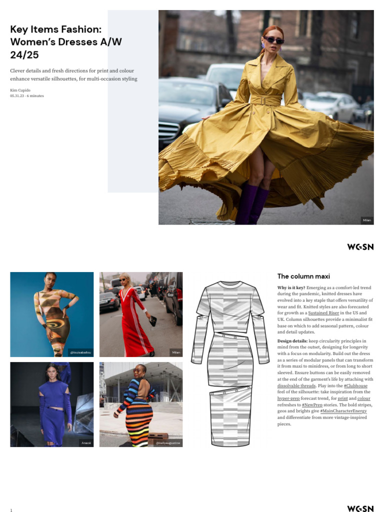 Key Items Fashion Women S Dresses A W 24 25 en | PDF | Dress | Fashion