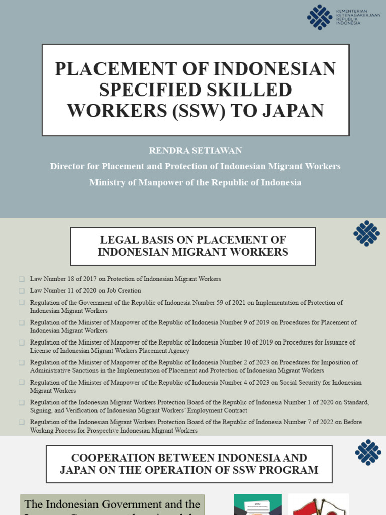 Indonesian SSW Placement in Japan | PDF | Migrant Worker | Human Resources