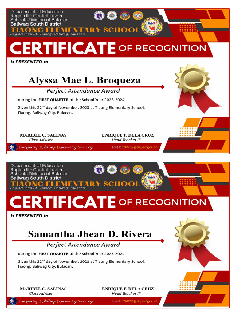 Certificate With Honors | PDF