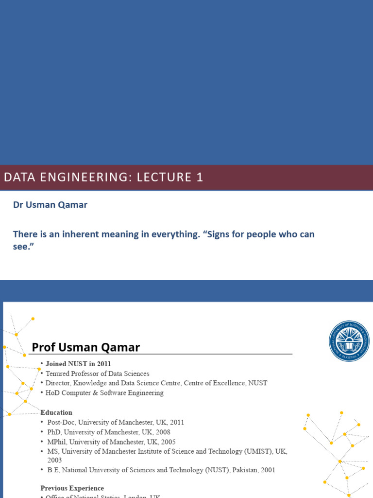 Lec1 - Intro To Data Engg | PDF | Data Mining | Data