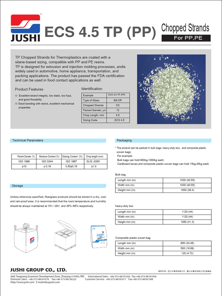 Ecs 4.5 TP (PP) | PDF | Fiberglass | Plastic