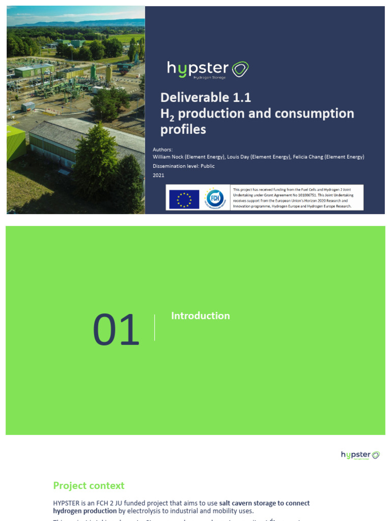 Deliverable 1-1 H2-Production and Consumption Profiles | PDF | Solar ...