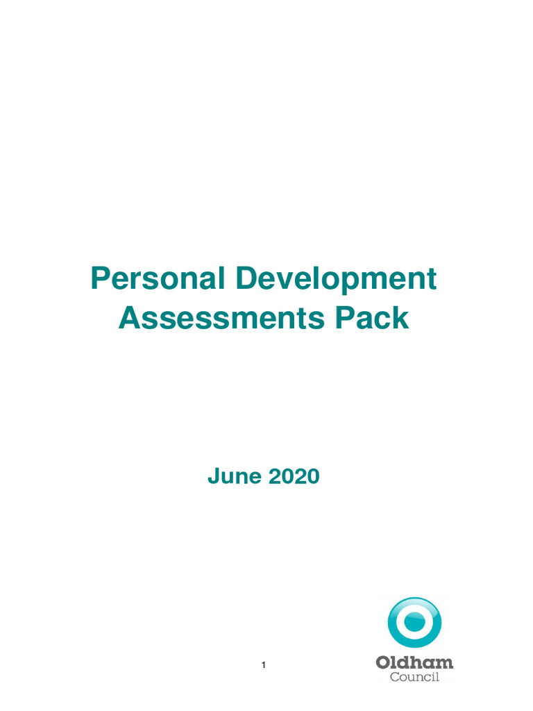 Personal Development Assesments Pack | PDF | Learning Styles | Theory