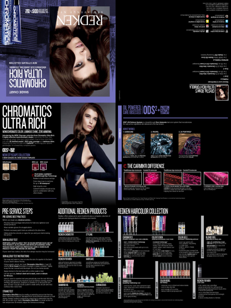 Chromatics Ultra Rich Full Size Shade Chart | PDF | Hair Care | Hair