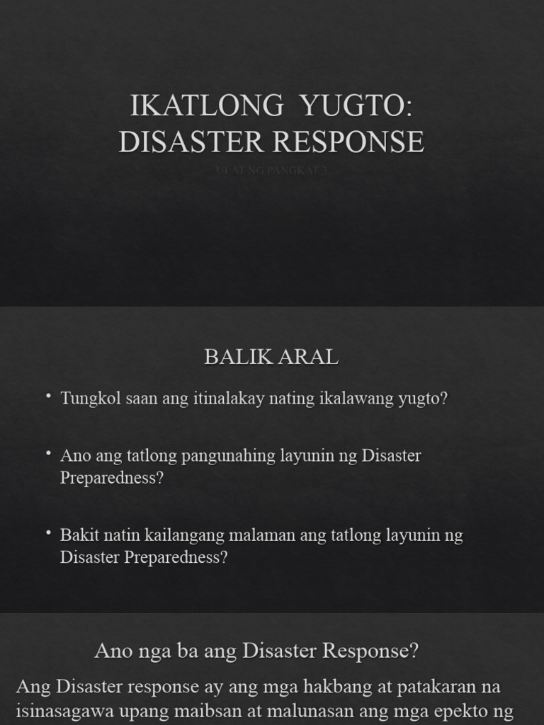 Ikatlong Yugto | PDF