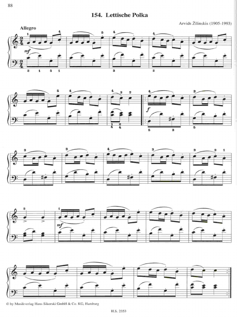 Debut 1er Cycle - Zilinski - Lettishe Polka | PDF