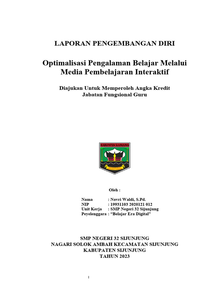 Optimalisasi Media Pembelajaran Interaktif | PDF | Karier & Perkembangan | Seni