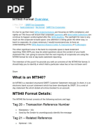 MT940 Format Overview and Sample MT940 File | PDF