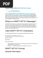 SWIFT MT103 Message Format Cheatsheet Faisal Khan LLC | PDF | Computing | Banking