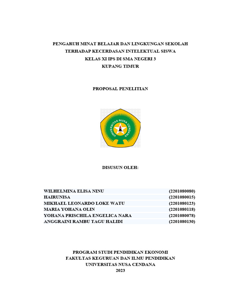Contoh Bab 1 MK MPP | PDF