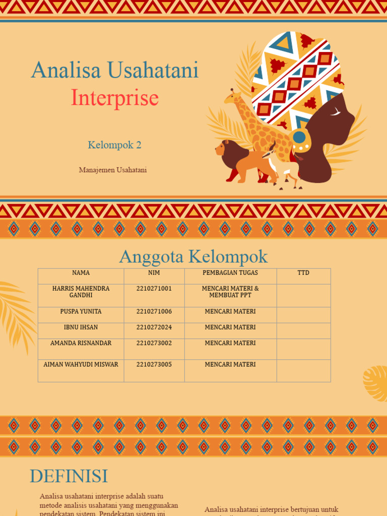 Analisa Usahatani Interprise Komprehensif | PDF