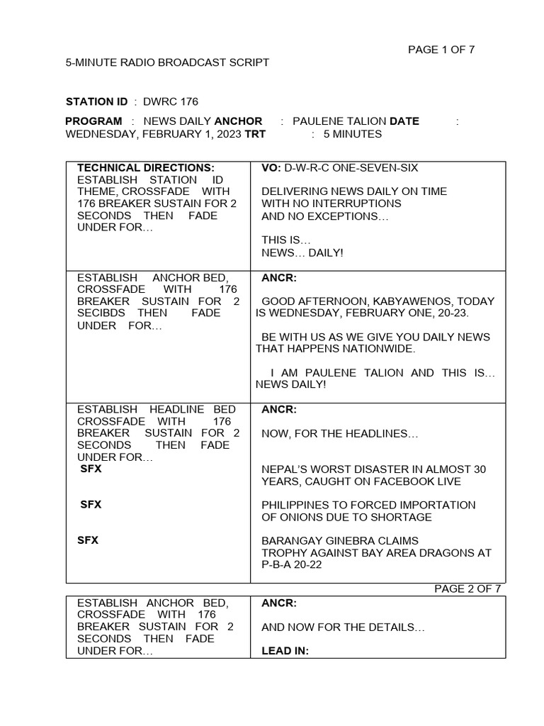 SPJ RB Script Group 3 - Final 1 1.2 2 | PDF | Transport