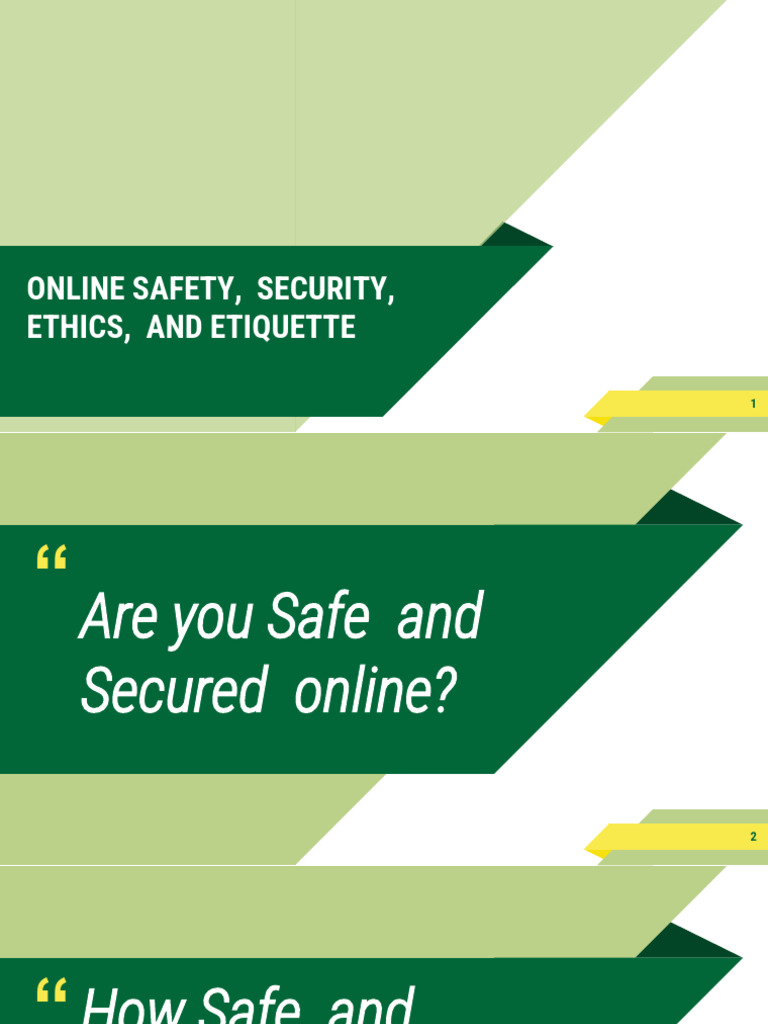 2 Online Safety Security Ethics and Etiquette | PDF | Malware ...