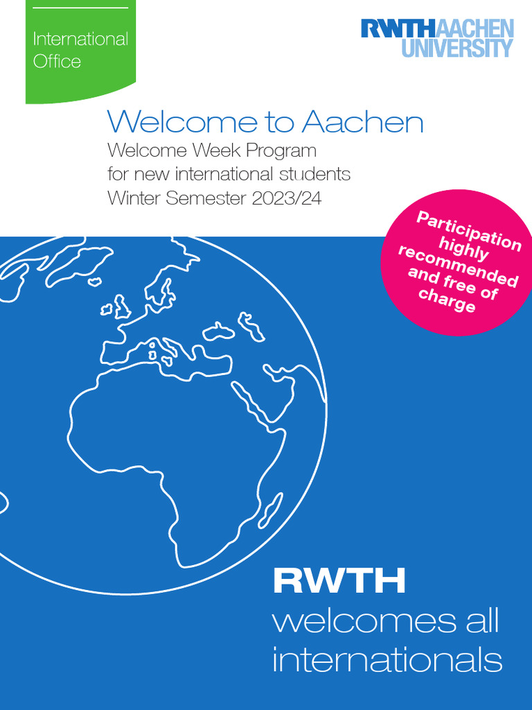 Welcome Guide Winter Term 202324 | PDF | Academic Degree | Engineering