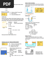 Rangkuman Materi Tekanan Zat Padat Cair Gas Achimides Pascal | PDF | Sains & Matematika