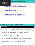 btl gt1 lí thuyết taylor maclaurin final | PDF
