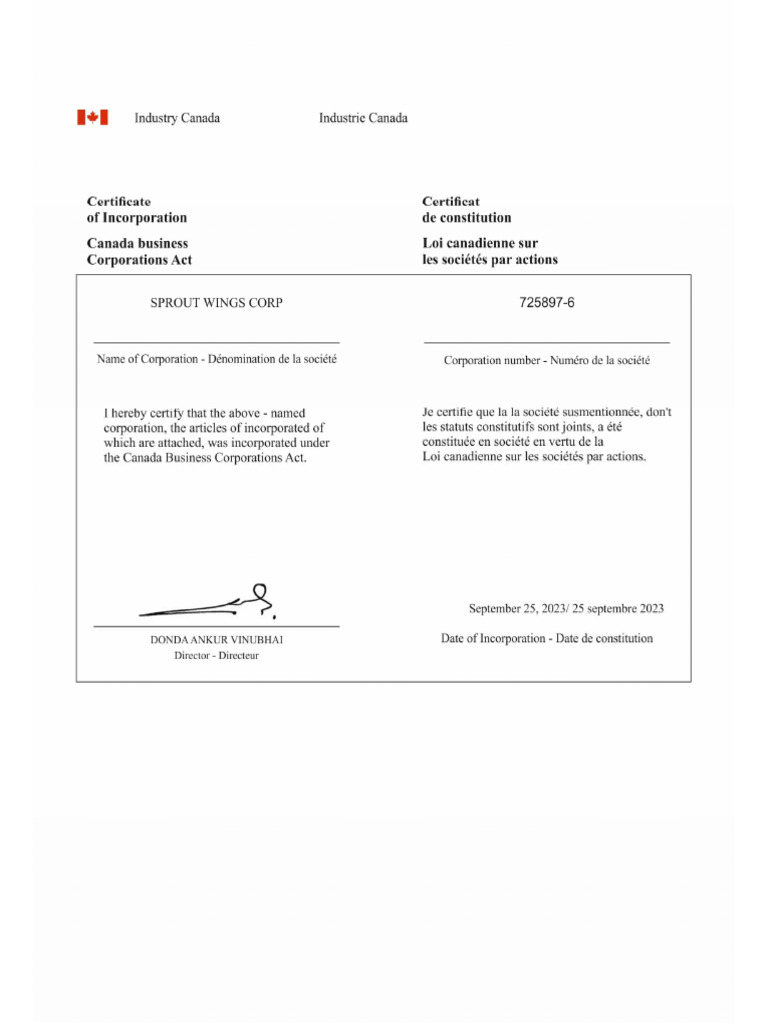 Sprout - Incorporation Resolution | PDF | Preferred Stock | Liquidation