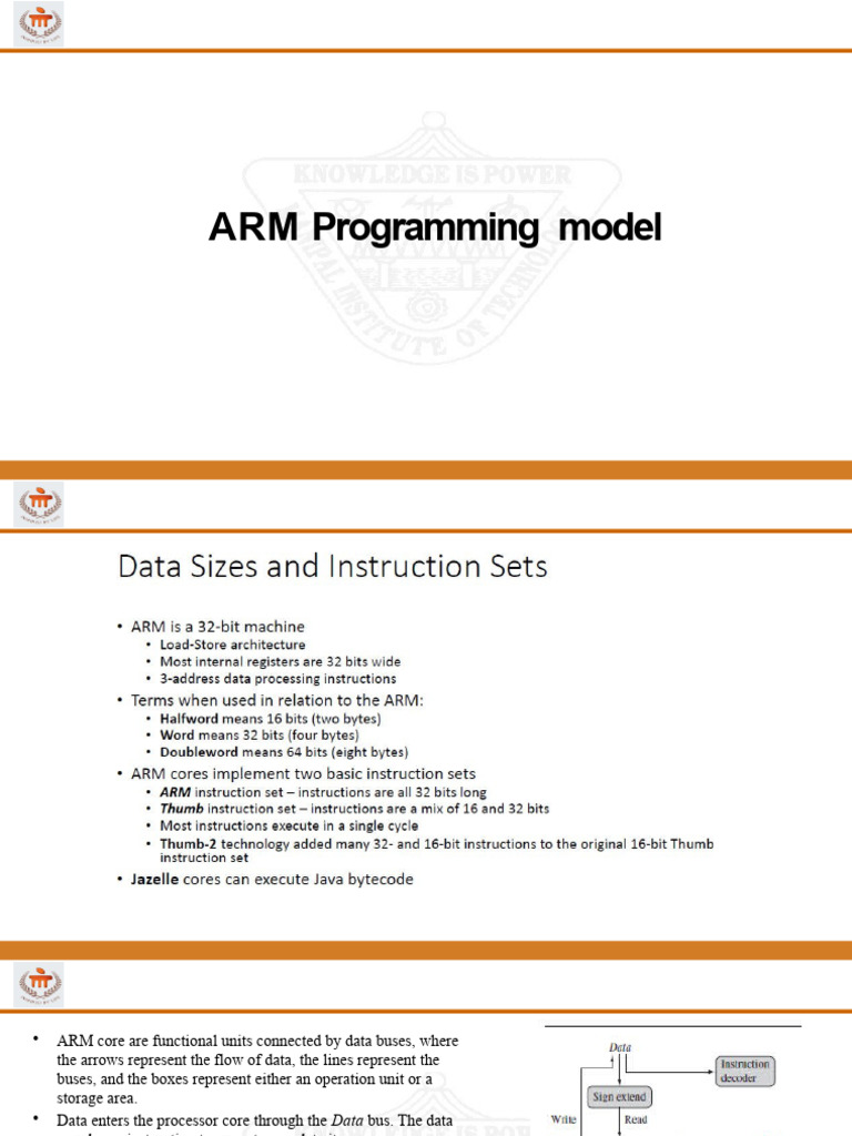 ARM7TDMI Architecture | PDF | Central Processing Unit | Computer Data ...