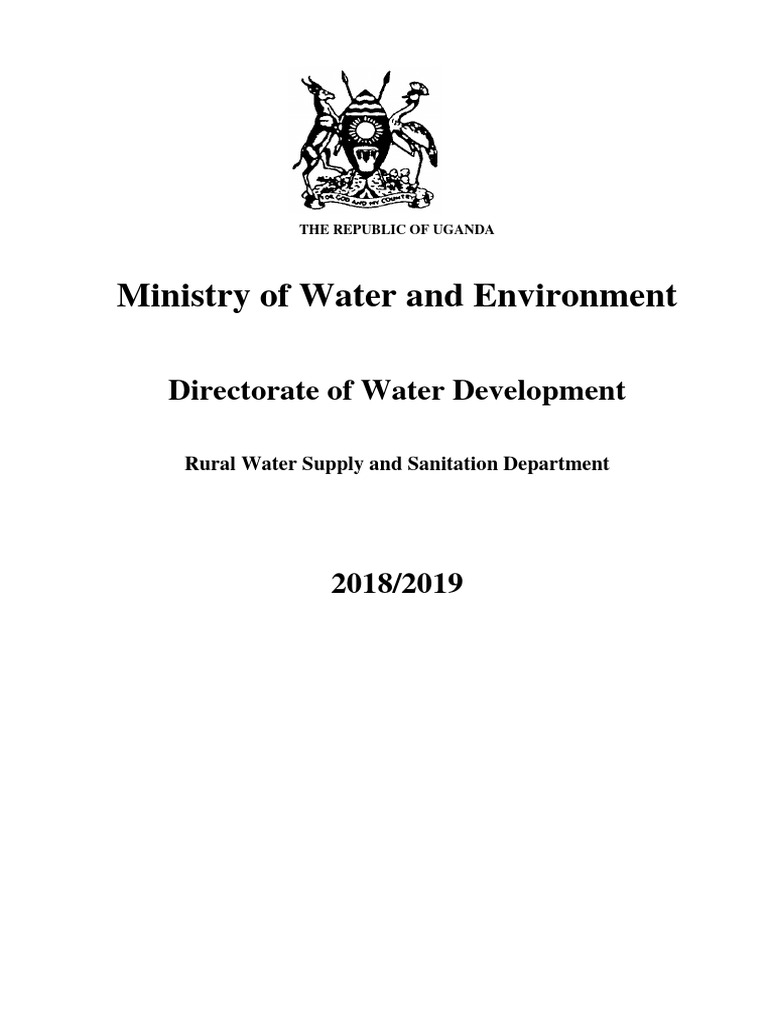 Rural Water Supply F Pdf Water Supply Water