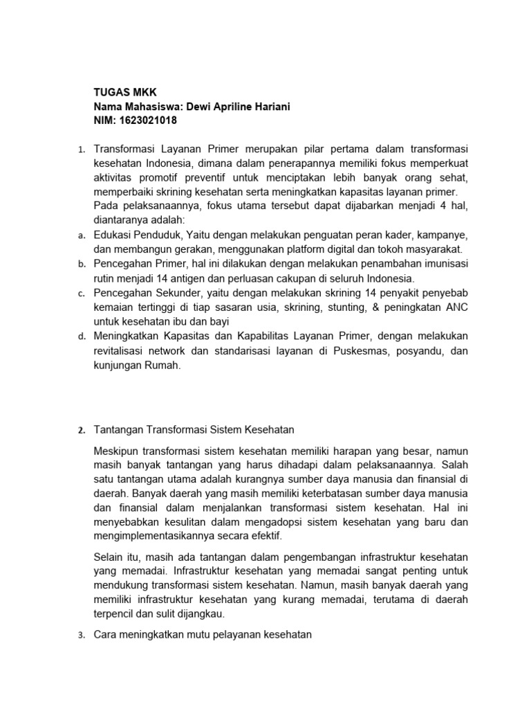 S2 Tugas MKK Prof Arif | PDF