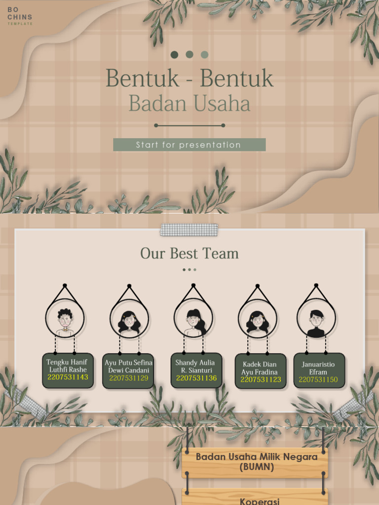 Bentuk Bentuk Badan Usaha | PDF