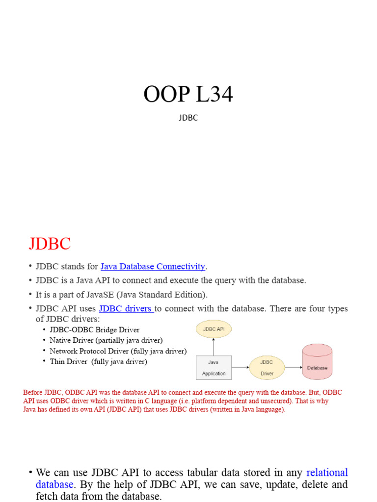 Oop L34 | PDF | Databases | Software Engineering