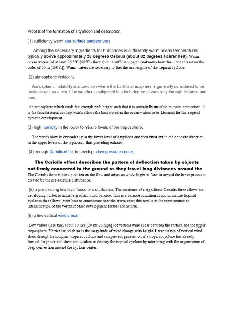 A A A Typhoon Formation | PDF | Tropical Cyclones | Wound