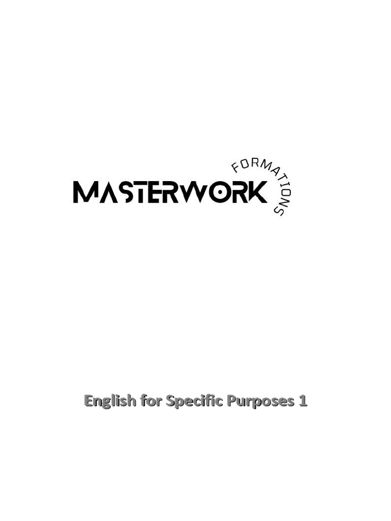 ESP1 MASTERWORK Programme Detail | PDF | Linguistics | Grammar