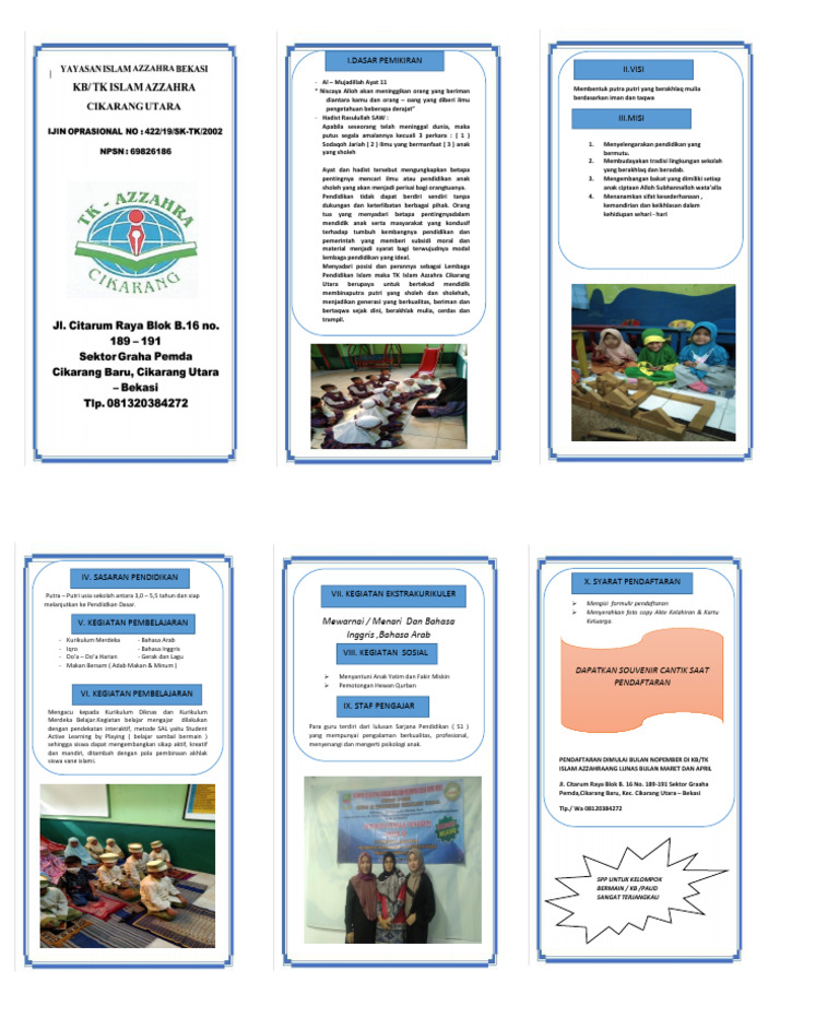 Brosur KB Azzahra | PDF