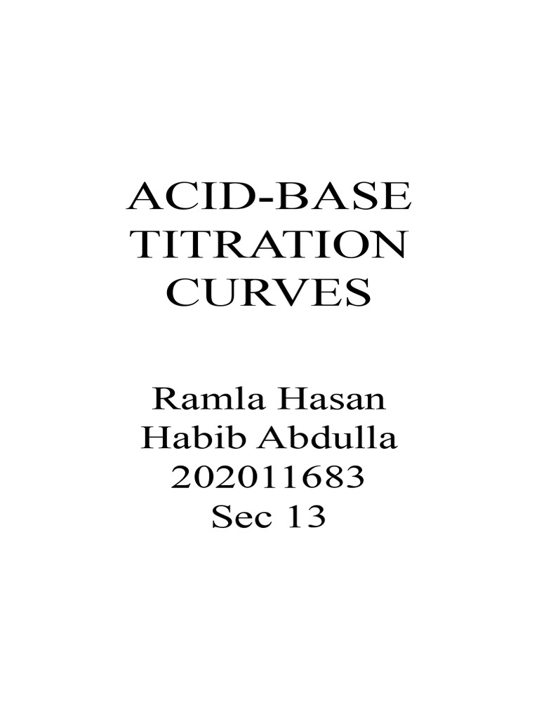 Chemy102 - Exp3 Lab Report | PDF | Acid | Chemistry