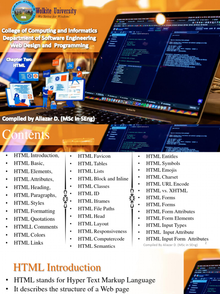 Web CH 2 - Part I | PDF | Html Element | World Wide Web