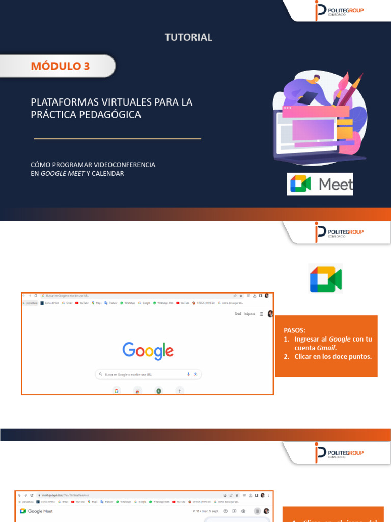 Tutorial Para Programar Videoconferencia Meet 03 10 Pdf