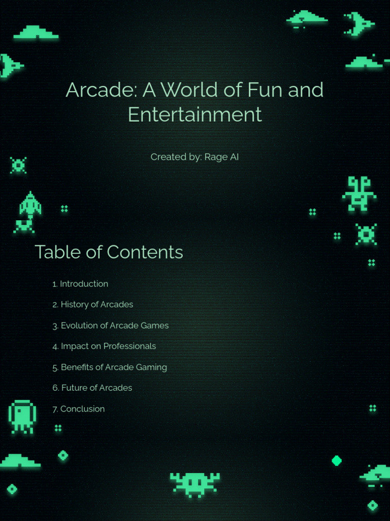 The Evolution and Impact of Arcades | PDF