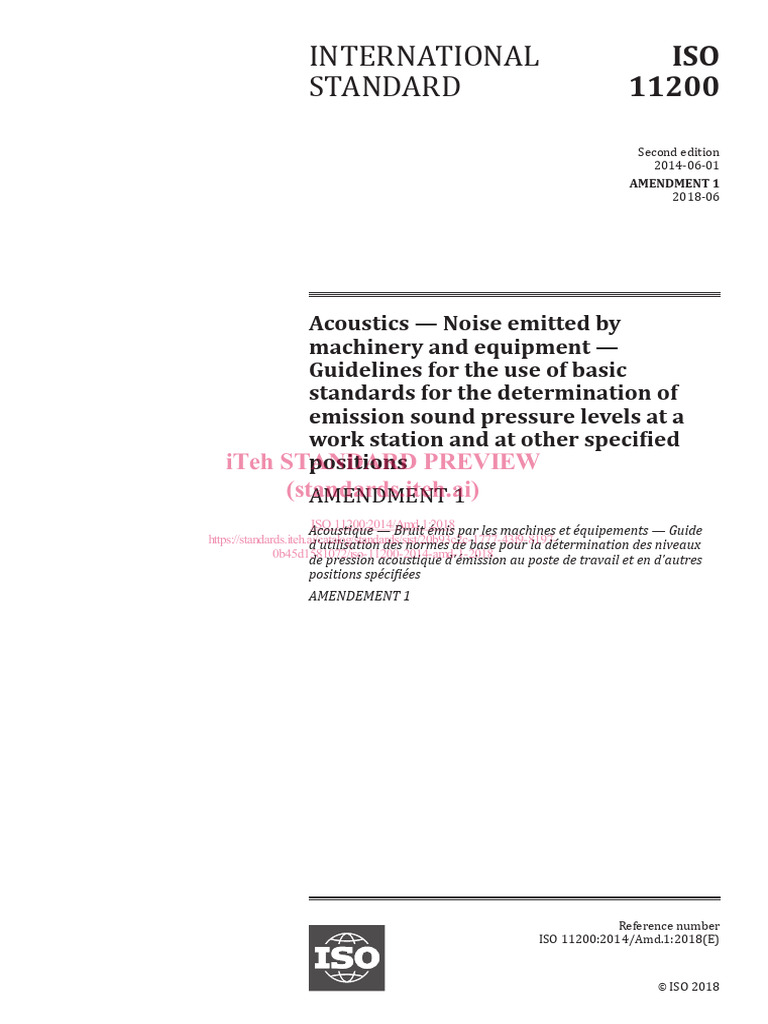 ISO 11200 2014 Amd 1 2018 | Download Free PDF | International ...